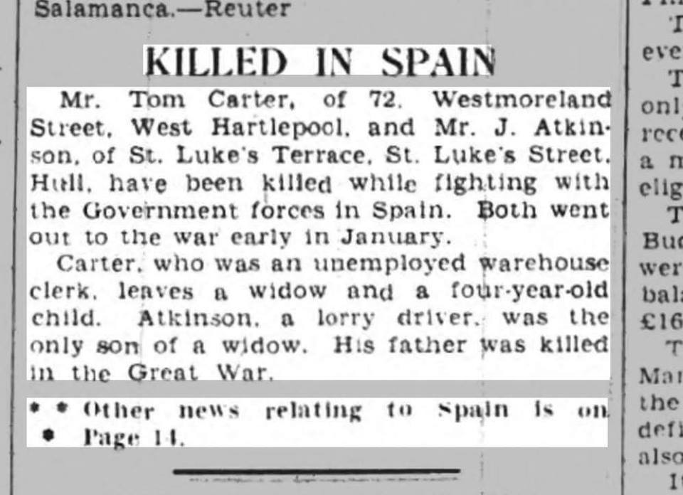 No Pasaran!- The Jack Atkinson Story – Joe Solo